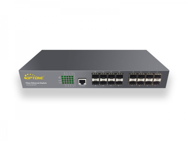 16-ports Full Gigabit L2 Unmanaged Fiber Switch OPT-6016-OPTONE ...